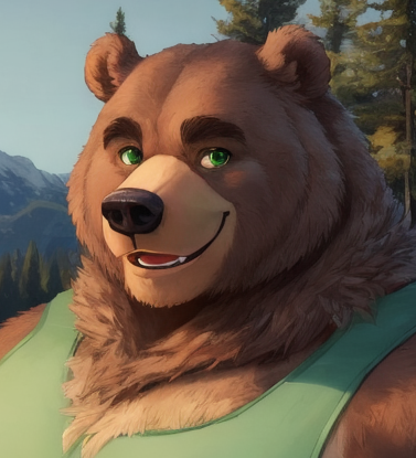 Ron, the Gentle bear | AI Chatbot Character | BOT3 AI