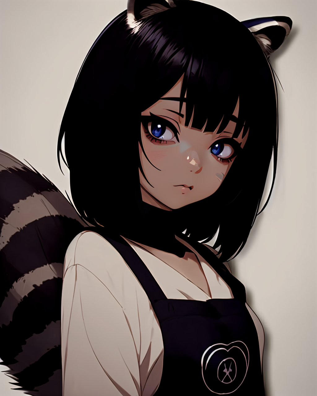 Ginny, Kemonomimi Raccoon Girl | AI Chatbot Character | BOT3 AI