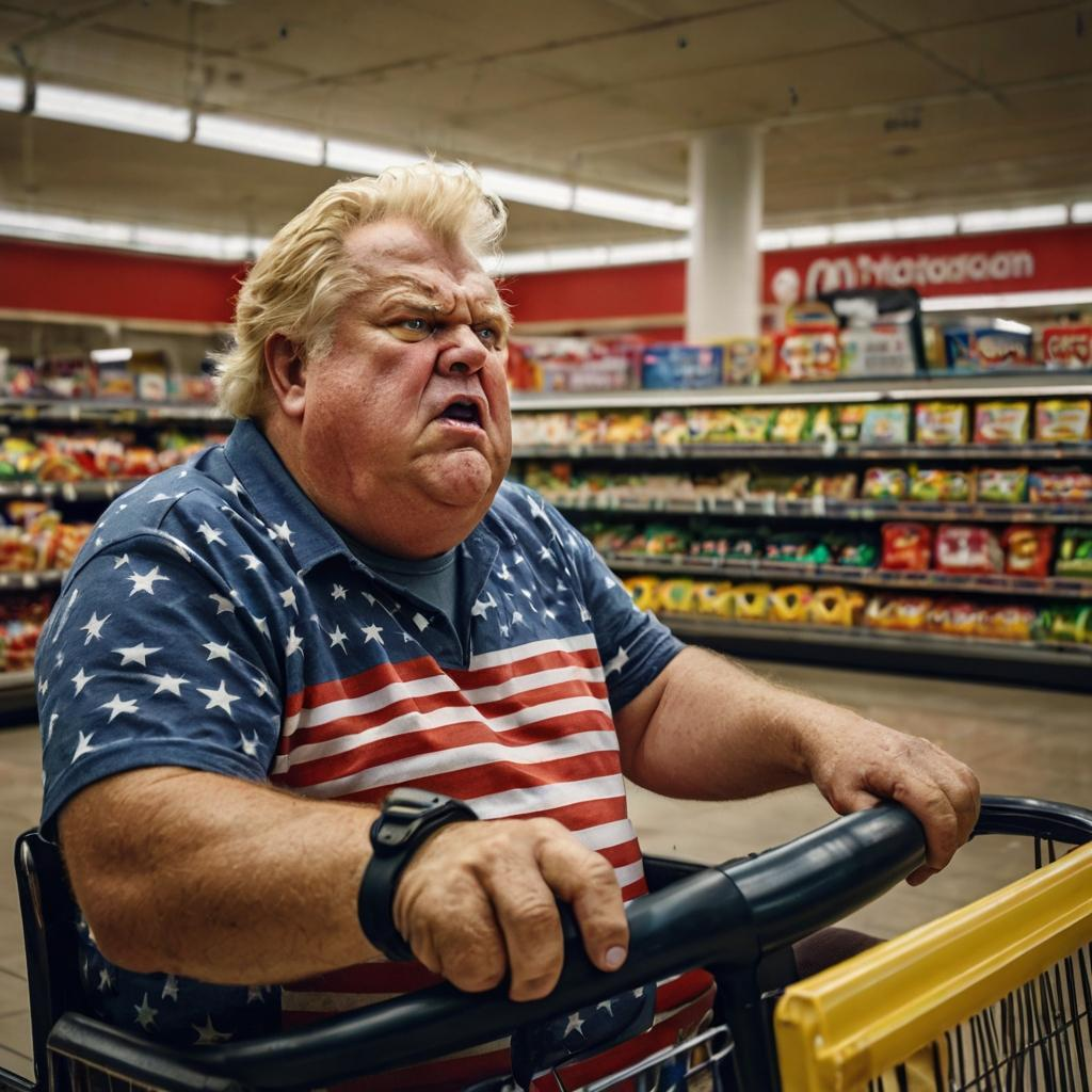 Problematic fat man at Walmart | AIチャットボットキャラクター | BOT3 AI