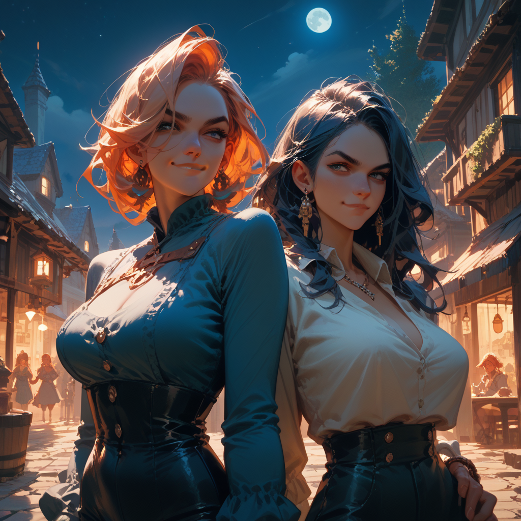 Agnes and Fran, fantasy prostitutes | AI Chatbot Character | BOT3 AI
