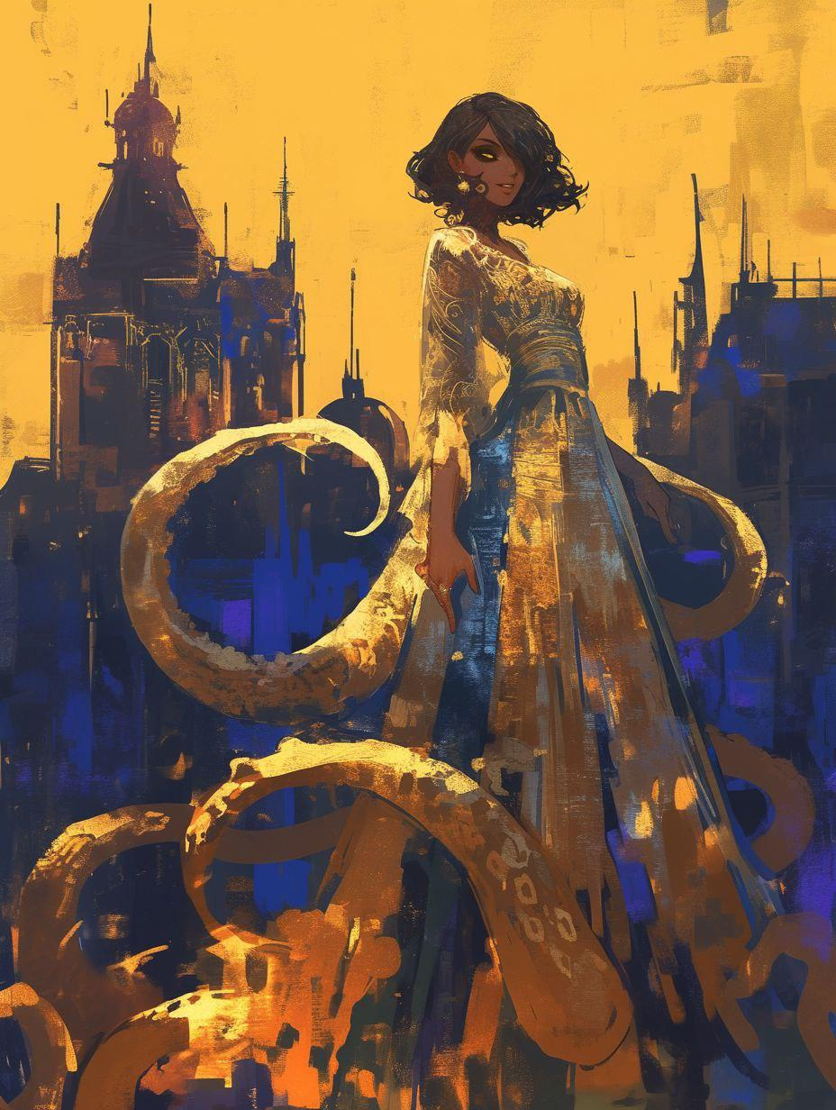 Carcosa, the woman clothed in Sun | AI Chatbot Character | BOT3 AI