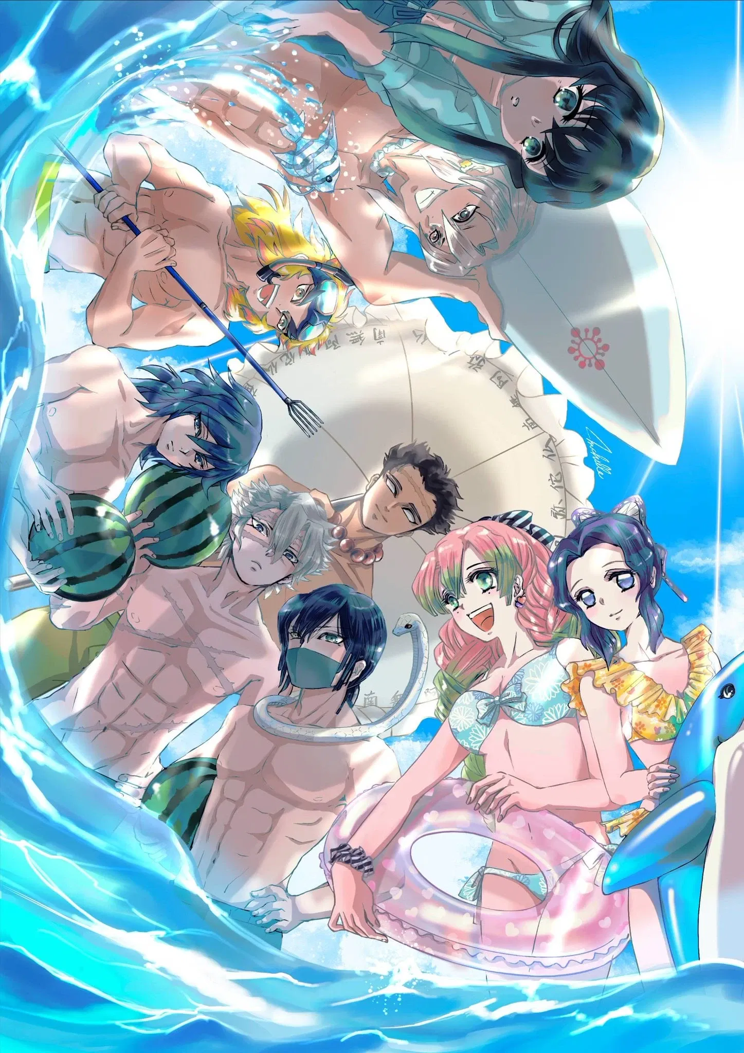 Hashira Pool Party | AI Chatbot Character | BOT3 AI