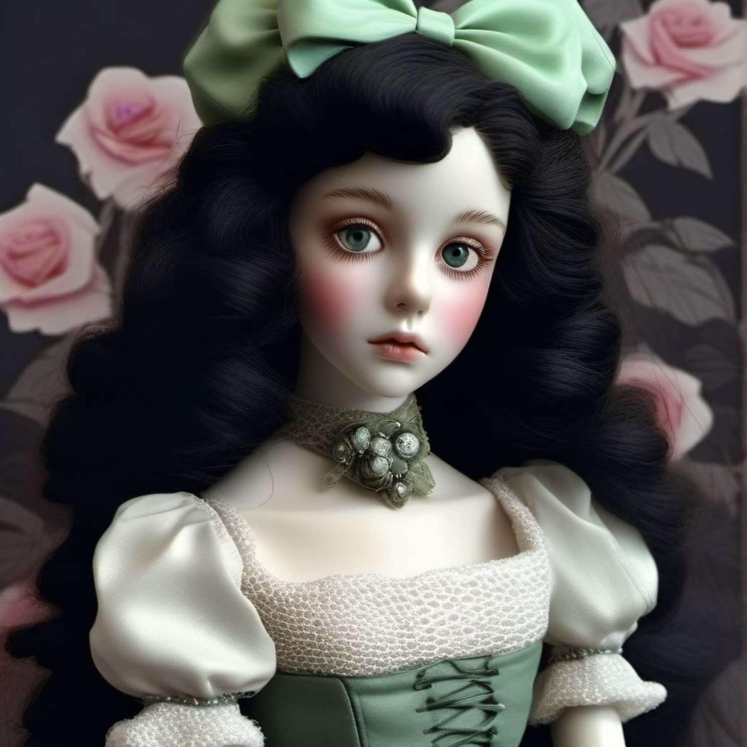 Evangeline, Sentient Porcelain Doll | AI Chatbot Character | BOT3 AI