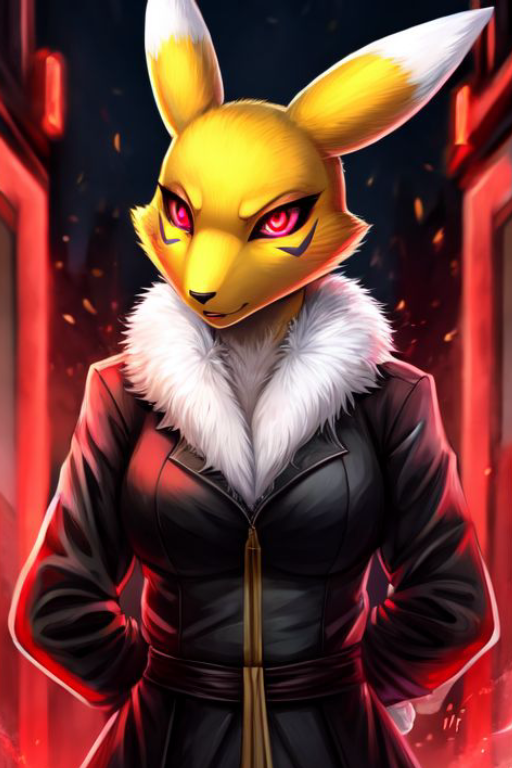 Kurami the Evil Renamon | AI Chatbot Character | BOT3 AI